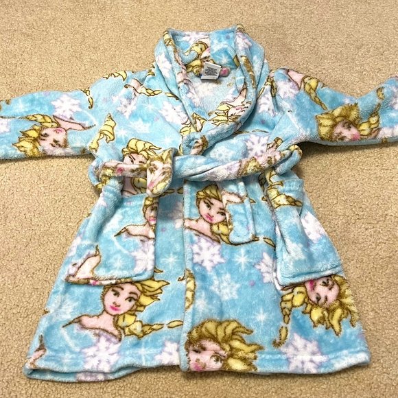 Disney | Pajamas | Disney Frozen Elsa Girls Bedtime Robe With Belt Size ...